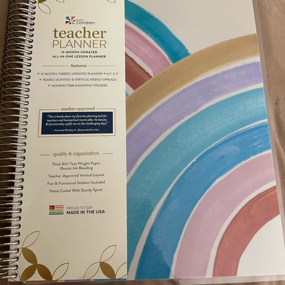 Erin Condren | Office | New Erin Codren Undated New Teacher Planner ...
